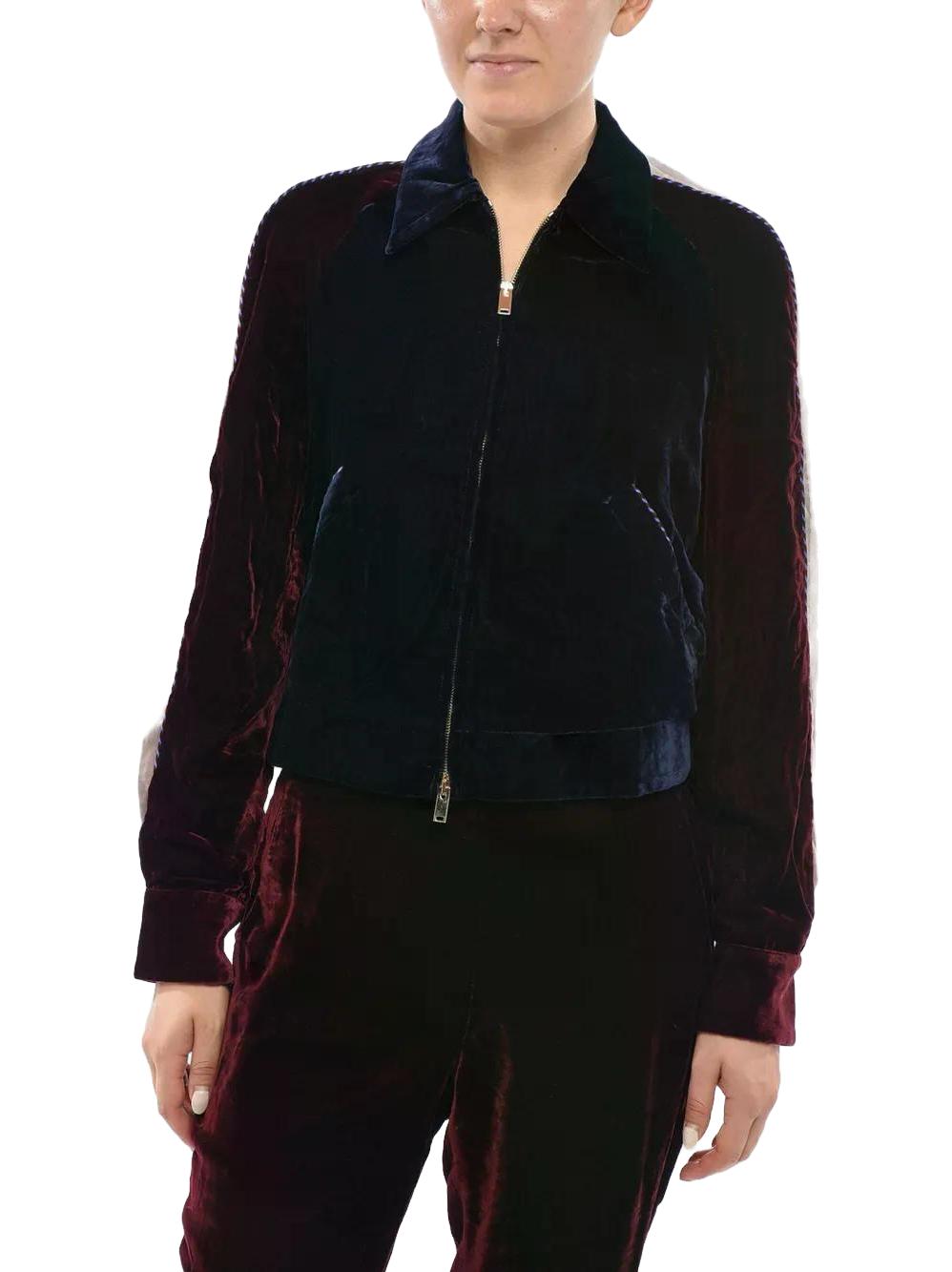 STELLA MCCARTNEY Stella McCartney Miranda Embroidered Velour Jacket