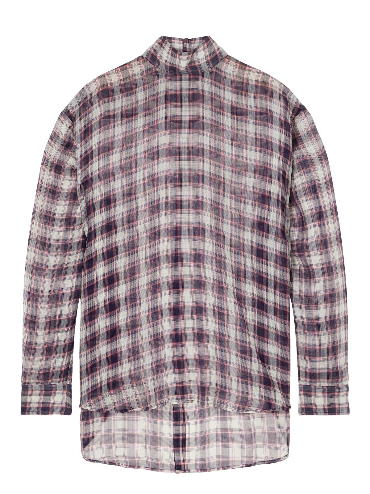 TIBI Tibi Reversible Checked Cotton and Silk-Blend Shirt