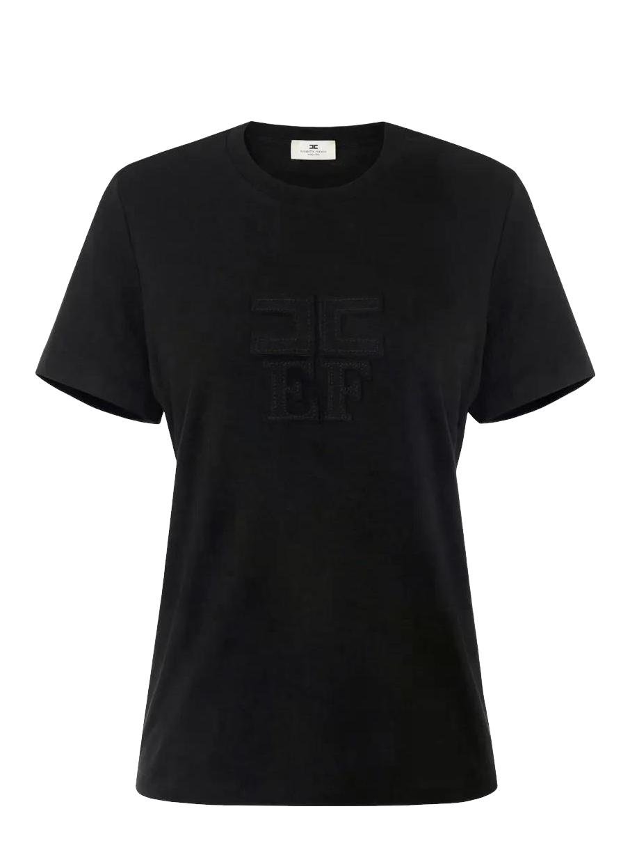 ELISABETTA FRANCHI Elisabetta Franchi Jersey T-Shirt with Logo Detail