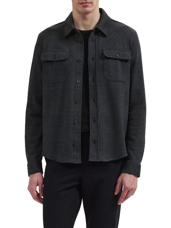 BUGATCHI long sleeve knit button down shirt