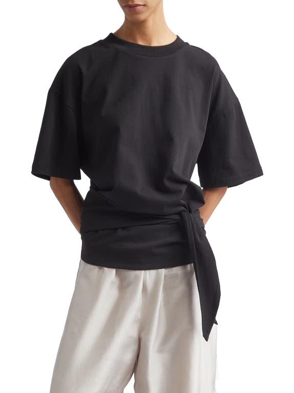 ST. AGNI ST. AGNI Split Back Cotton Jersey T-Shirt