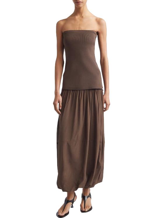 ST. AGNI ST. AGNI Strapless Balloon Hem Dress