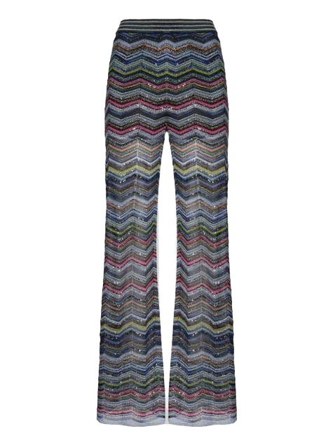MISSONI sleeveless viscose lamé chevron top