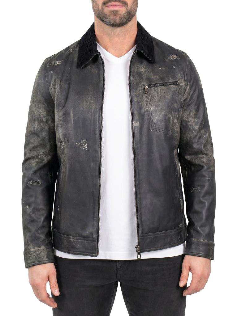 MACEOO Maceoo Captain Leather Jacket