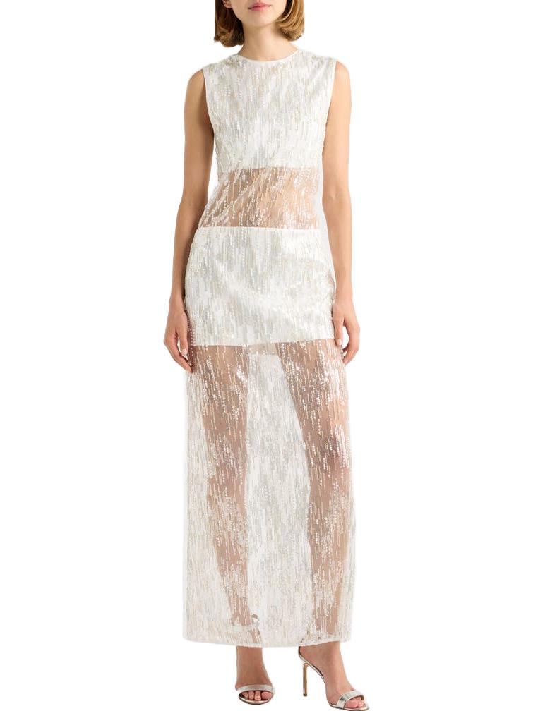 SHONA JOY Shona Joy Viva Sequin Detail Sleeveless Maxi Gown