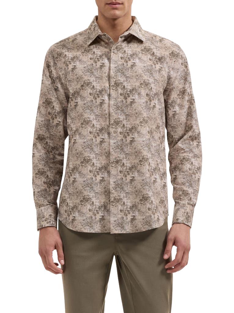 BUGATCHI julian floral long sleeved button down shirt