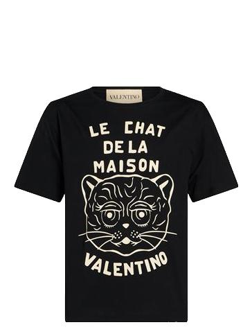 VALENTINO man t-shirt black size m cotton