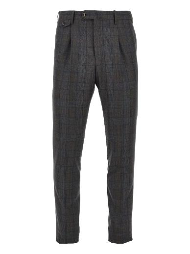 LARDINI houndstooth check blazer in wool and cashmere