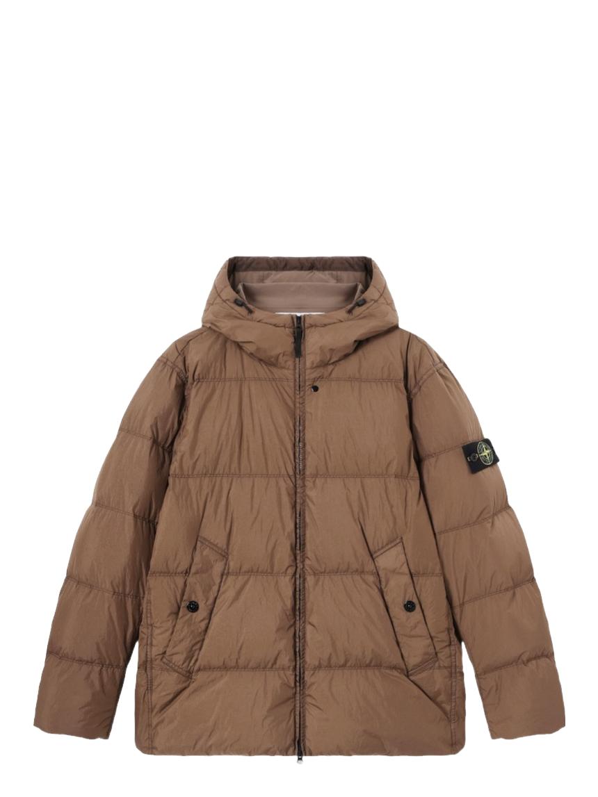 STONE ISLAND Stone Island Wind-Resistant Down Jacket with Anti-Drop Finish