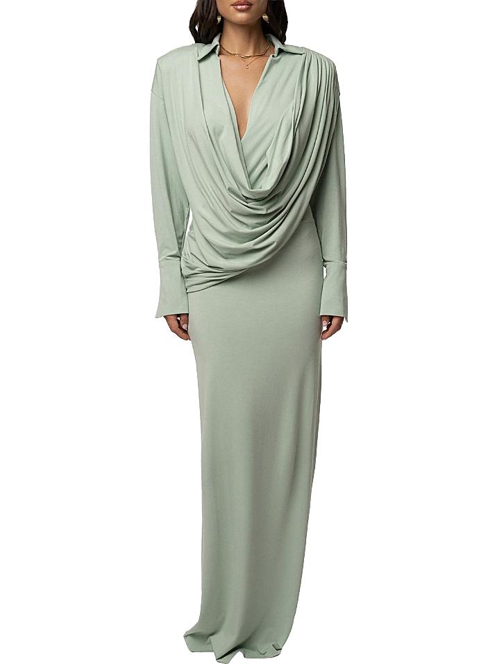 JLUXLABEL Jluxlabel Poise Draped Maxi Dress