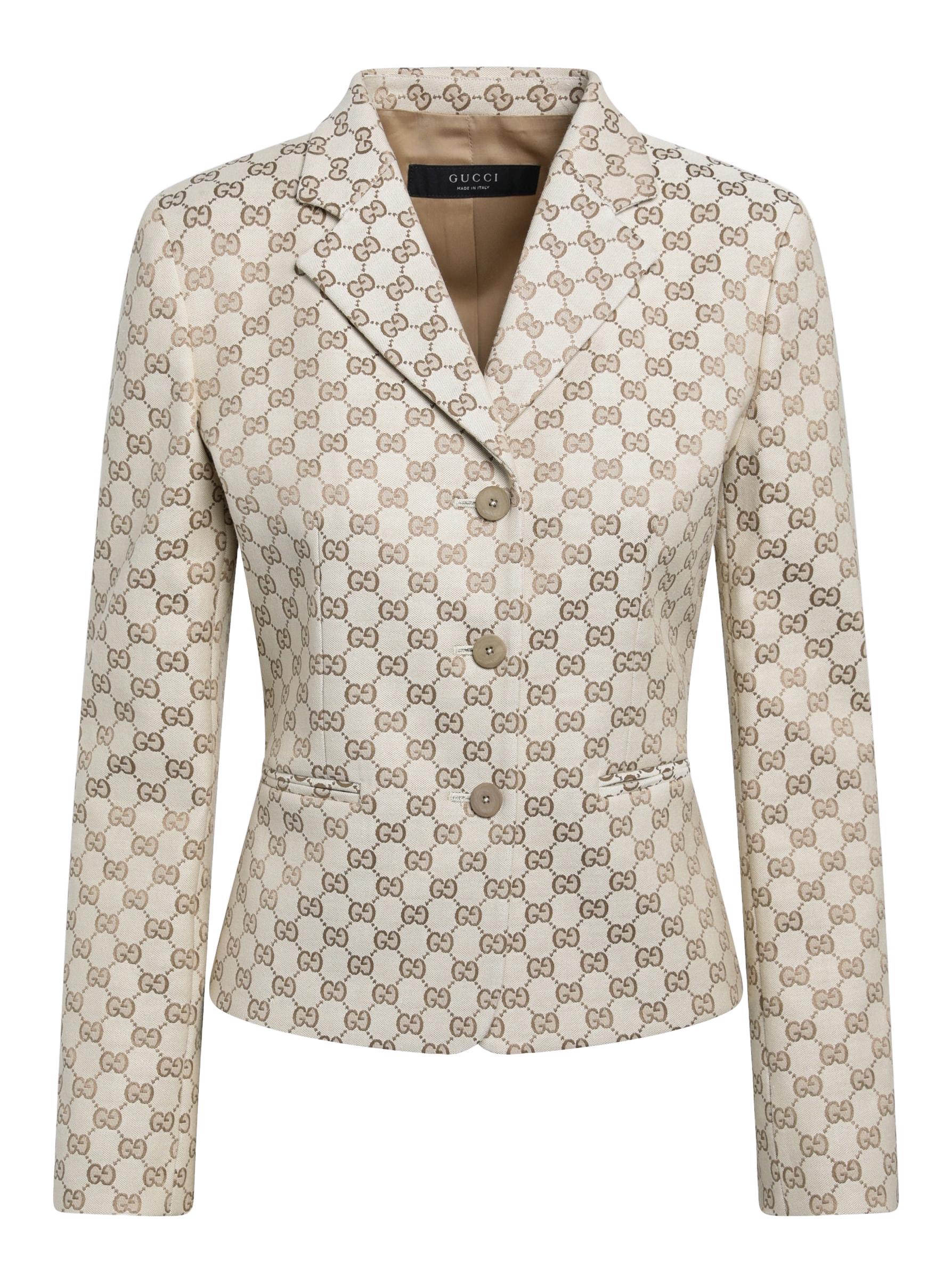 GUCCI Gucci GG-Embroidered Single-Breasted Blazer