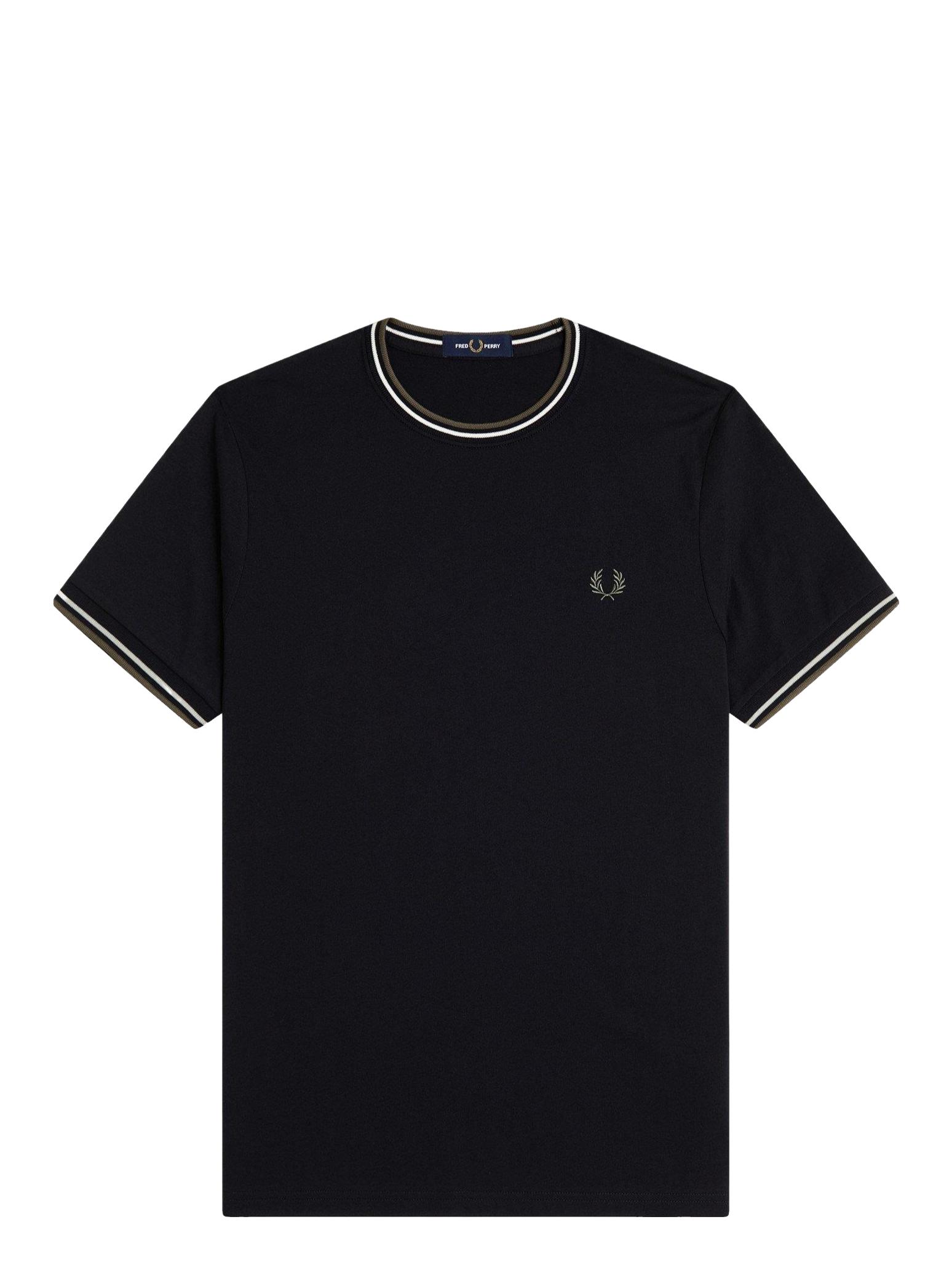FRED PERRY solid color T-shirt