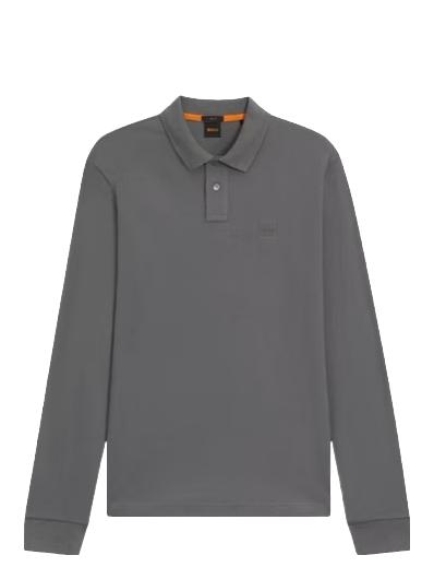 HUGO BOSS Slim-fit long-sleeve polo shirt