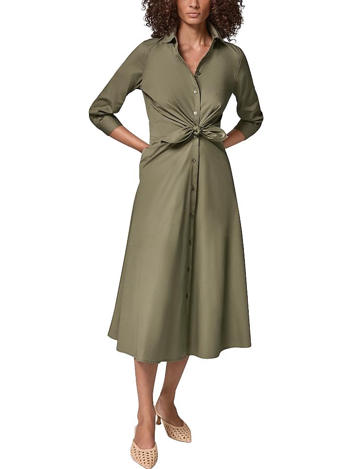 DONNA KARAN WEEKEND Donna Karan Weekend Cotton Stretch Shirtdress