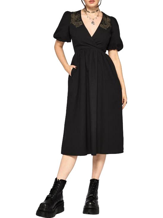 DISTURBIA Disturbia Fleux Phoenix Wrap Midi Dress