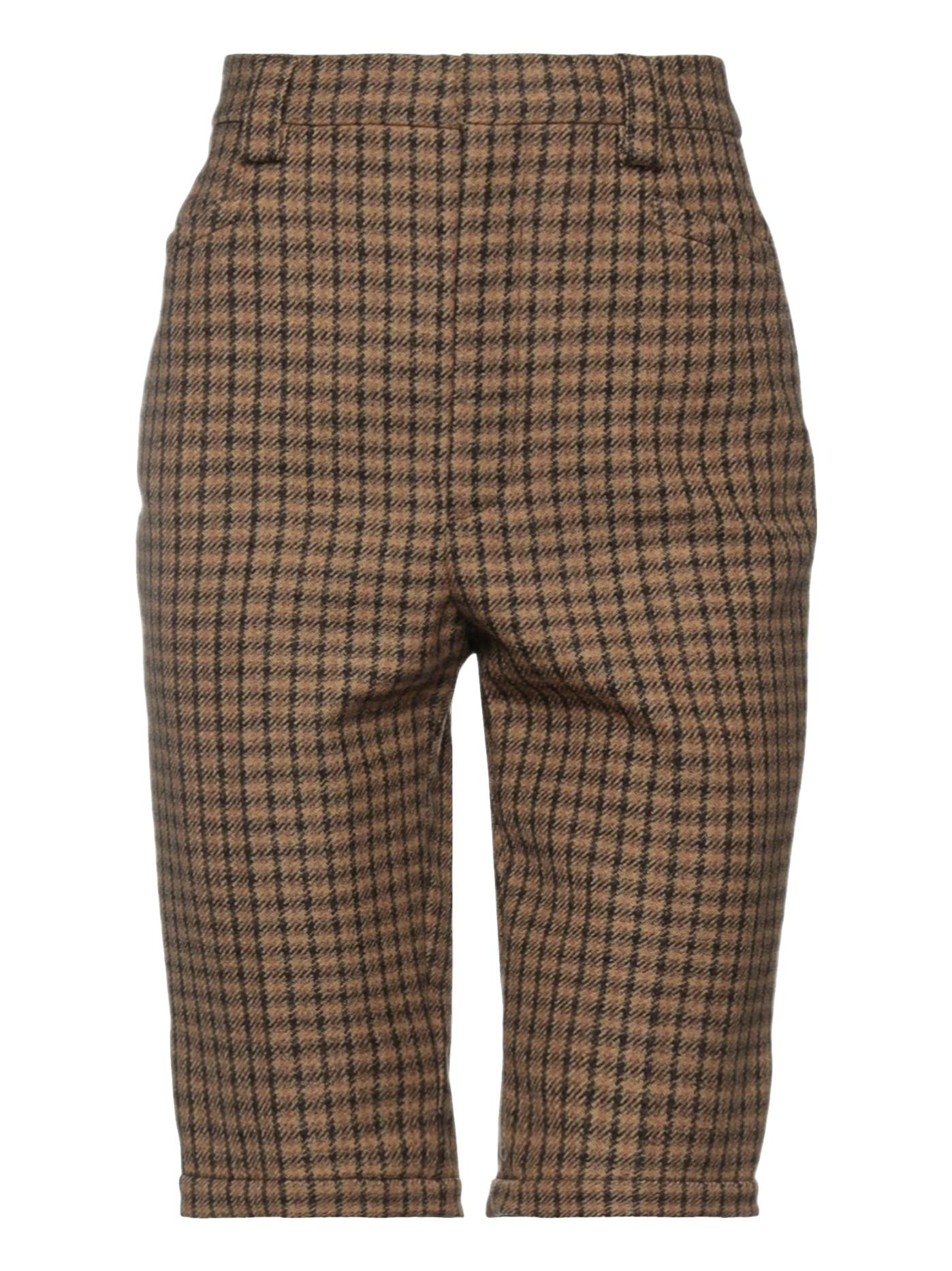 SAINT LAURENT Saint Laurent High Waisted Plaid Bermuda Shorts