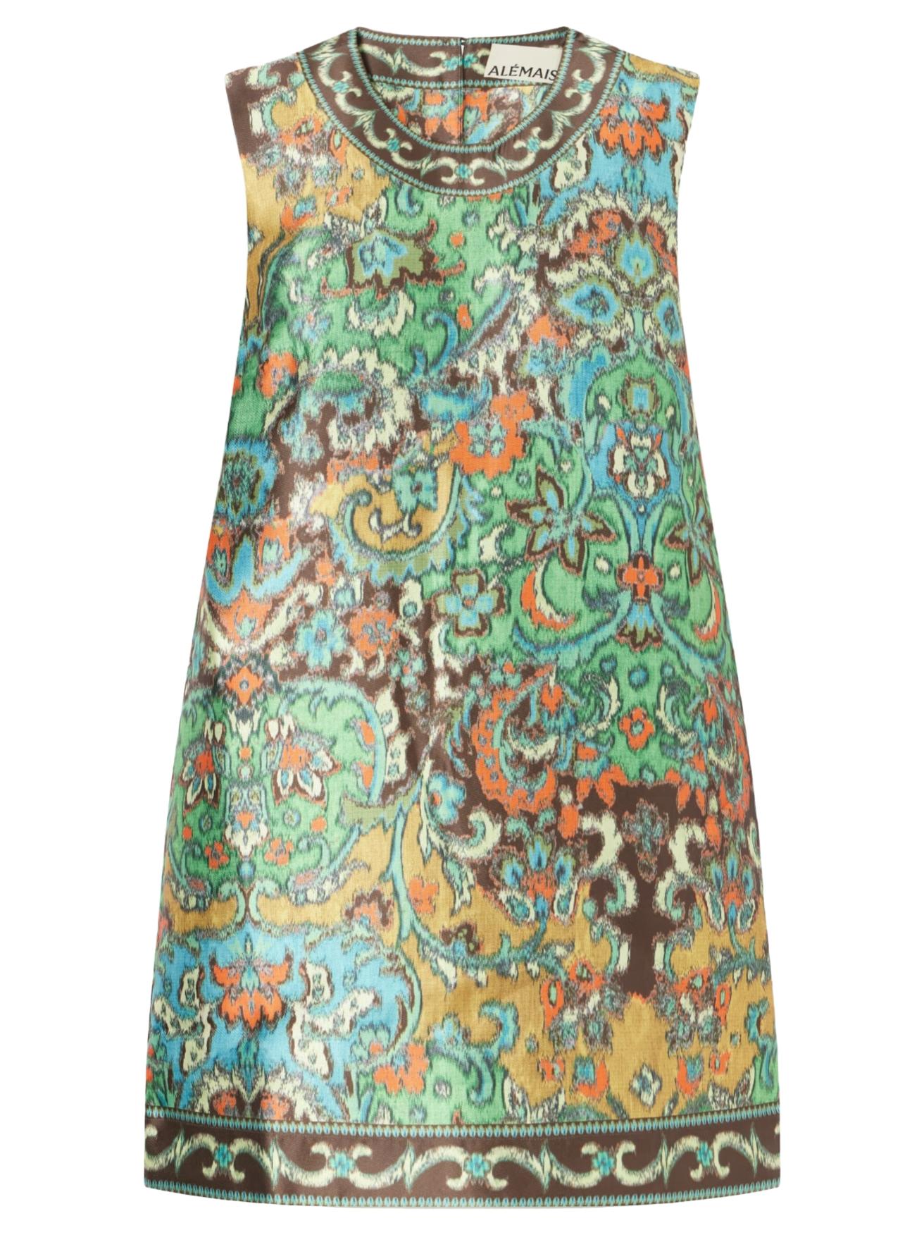 ALEMAIS Alemais Floral Jacquard Satin Mini Dress