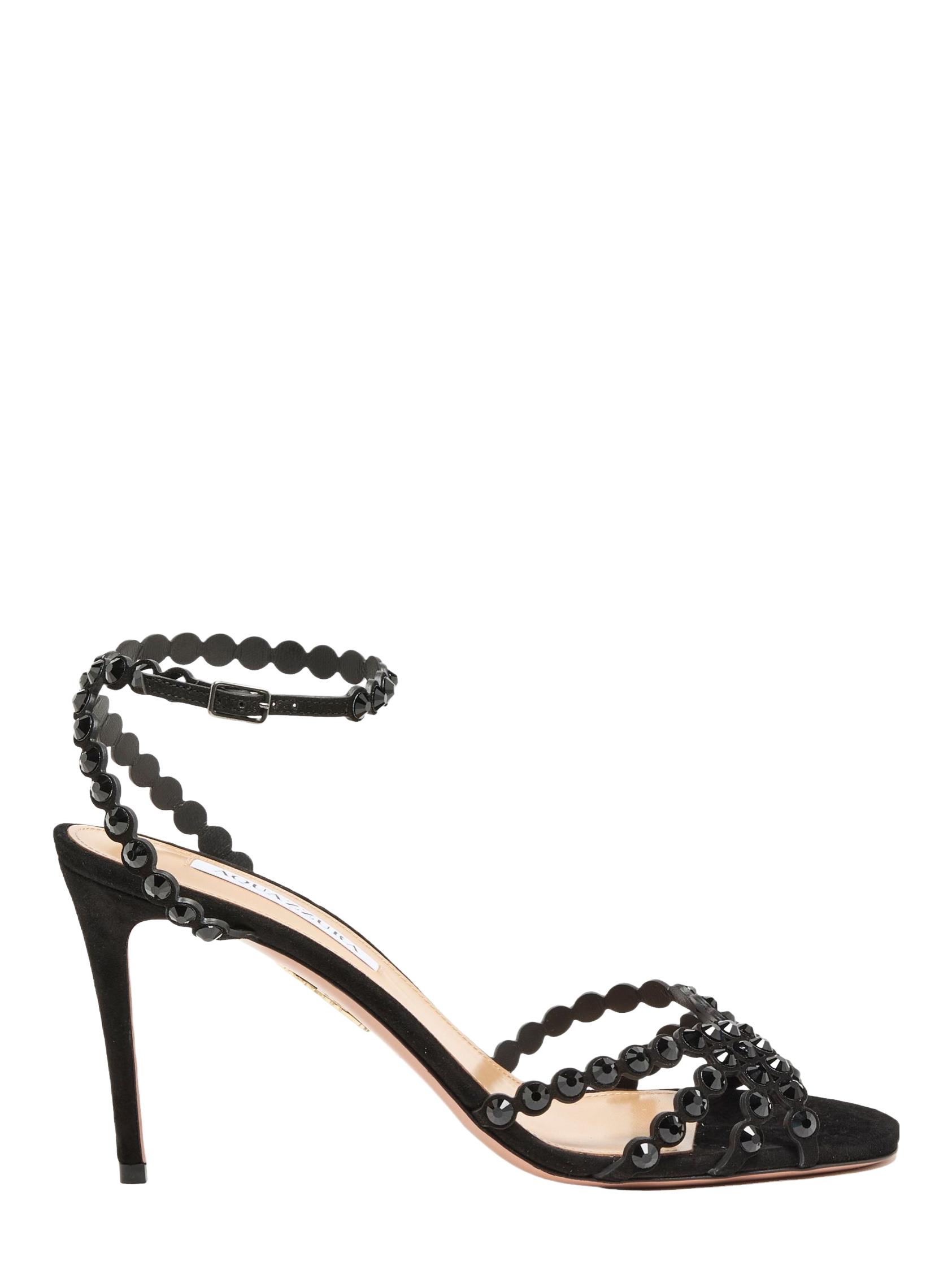 AQUAZZURA Aquazzura Open-Toe High-Heeled Sandals with Beaded Detailing