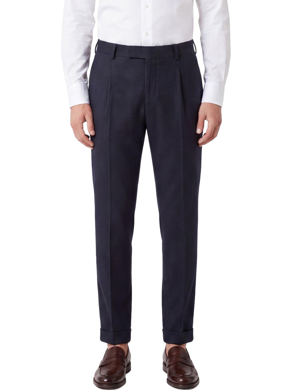 PT TORINO PT Torino Slim Fit Tailored Trousers in Virgin Wool and Cashmere