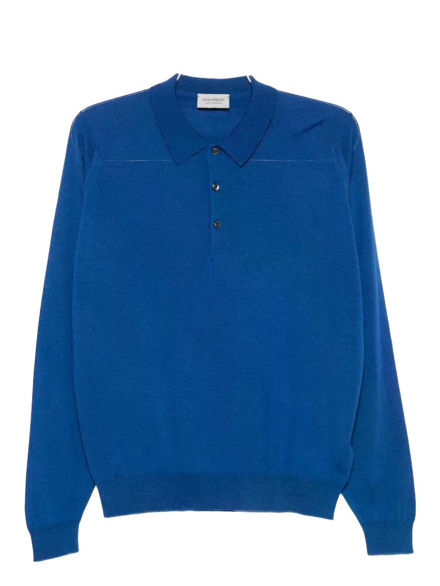 JOHN SMEDLEY John Smedley Belper Long-Sleeve Polo Sweater