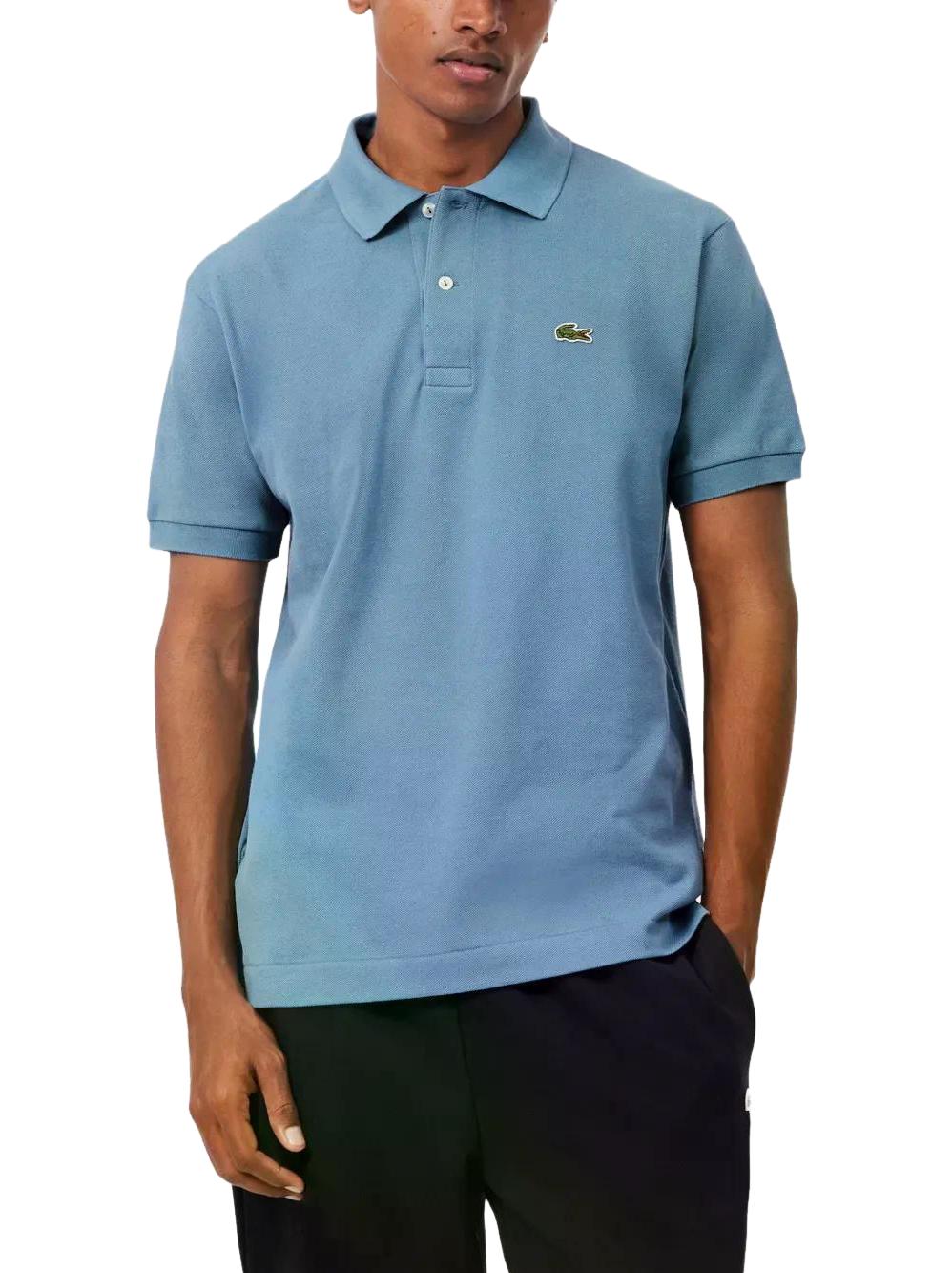 LACOSTE classic fit original logo-patch polo shirt