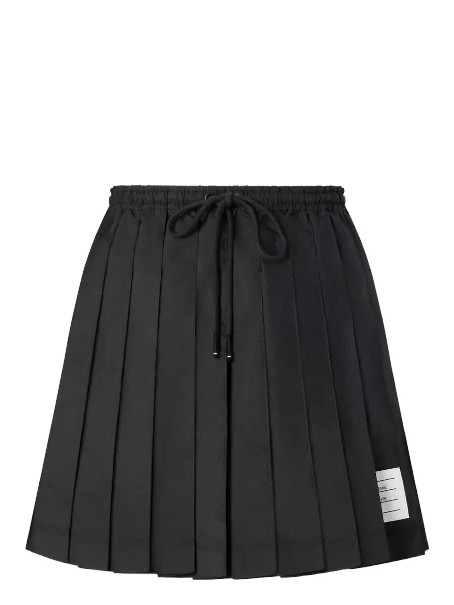 THOM BROWNE Thom Browne Ripstop Pleated Mini Skirt