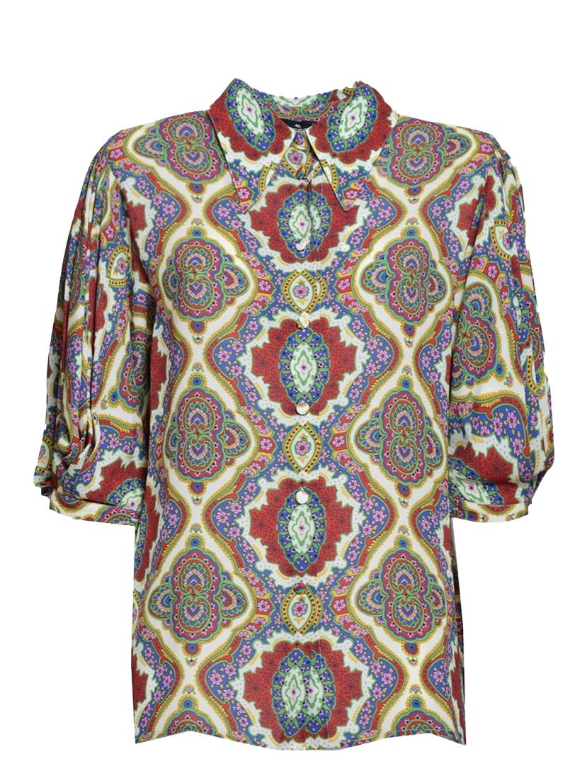 VERSACE VERSACE Printed Silk Twill Miniskirt
