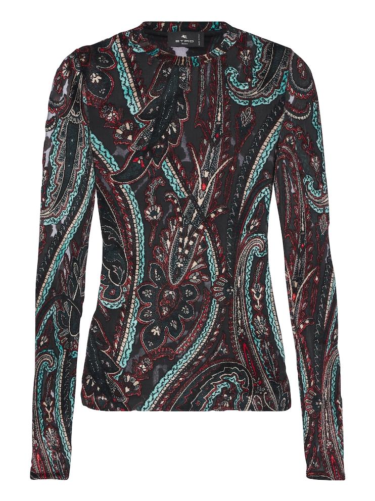 ETRO patch-appliqué paisley top