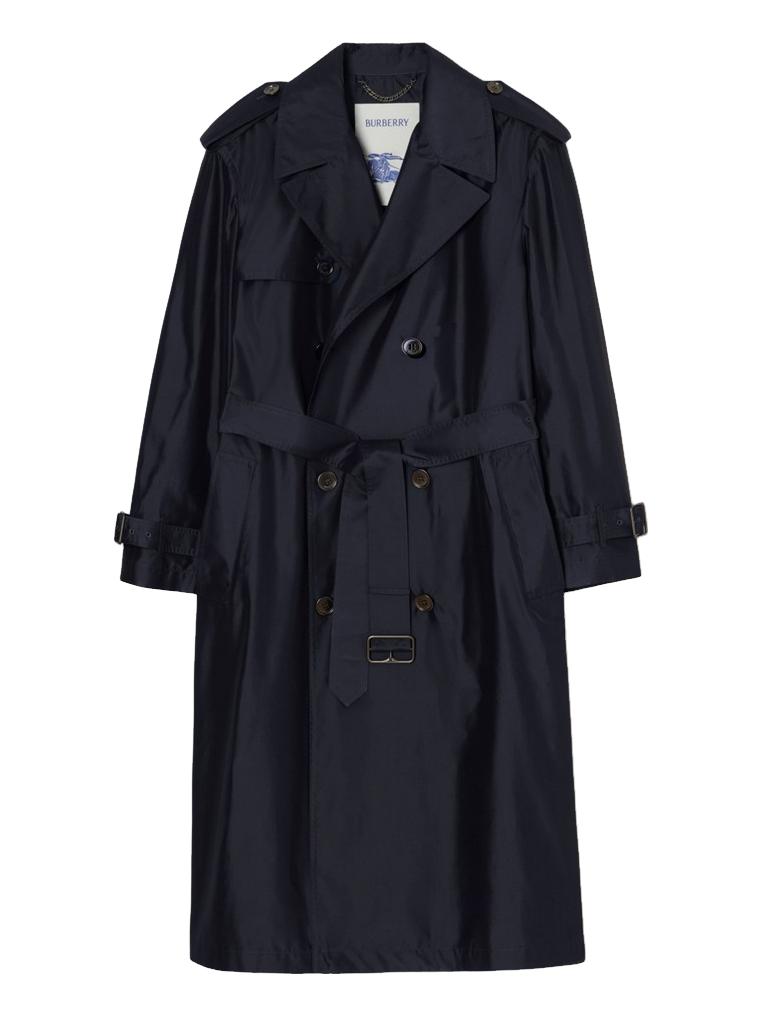 BURBERRY Burberry Long Silk Hoxton Trench Coat