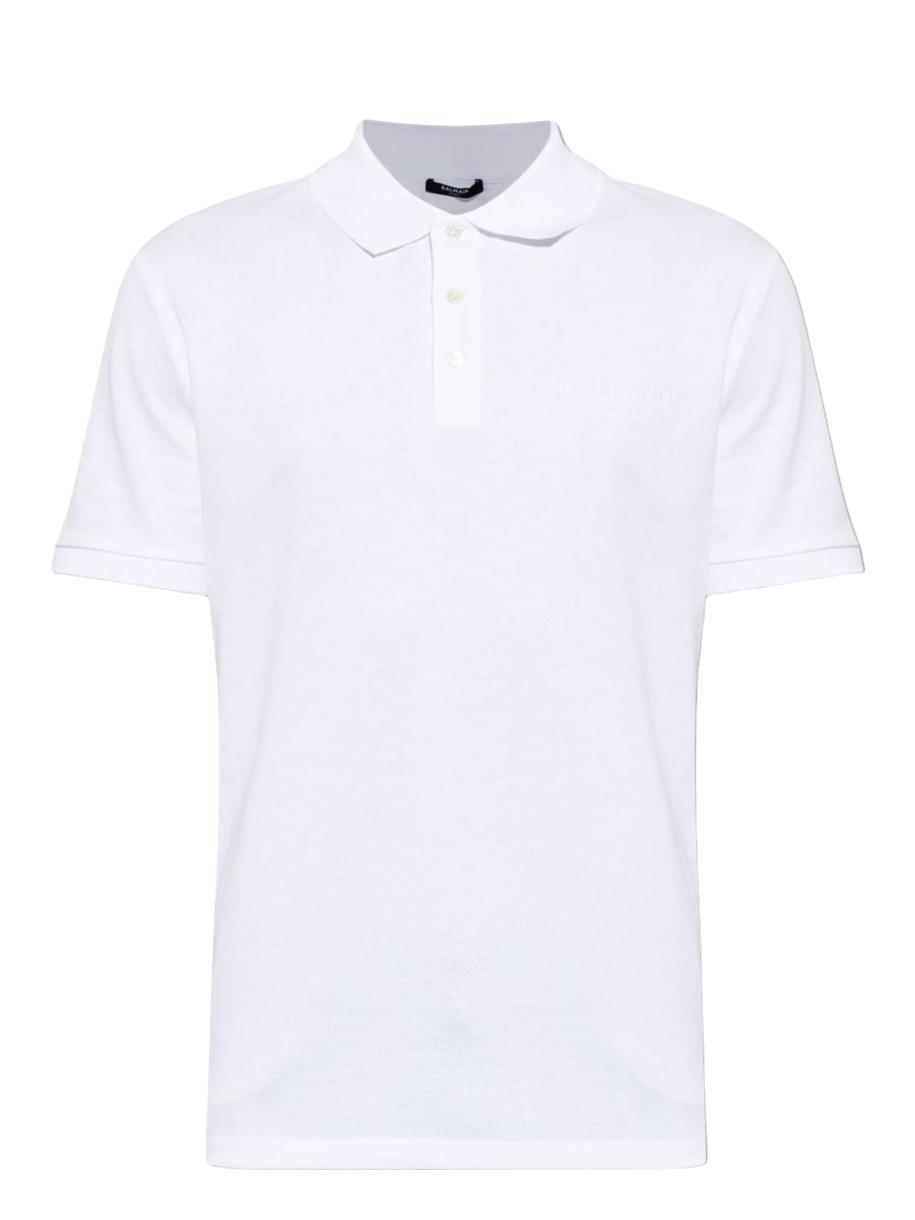 BALMAIN Balmain Logo Detailed Short Sleeved Polo Shirt