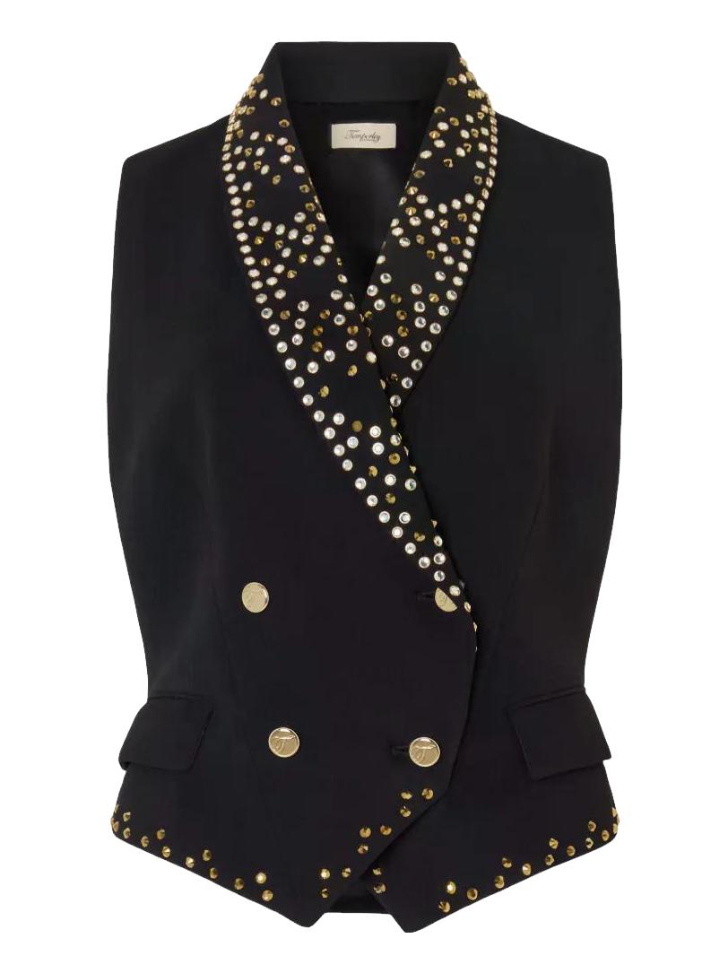 TEMPERLEY LONDON TEMPERLEY LONDON Oberon Crystal Embellished Waistcoat
