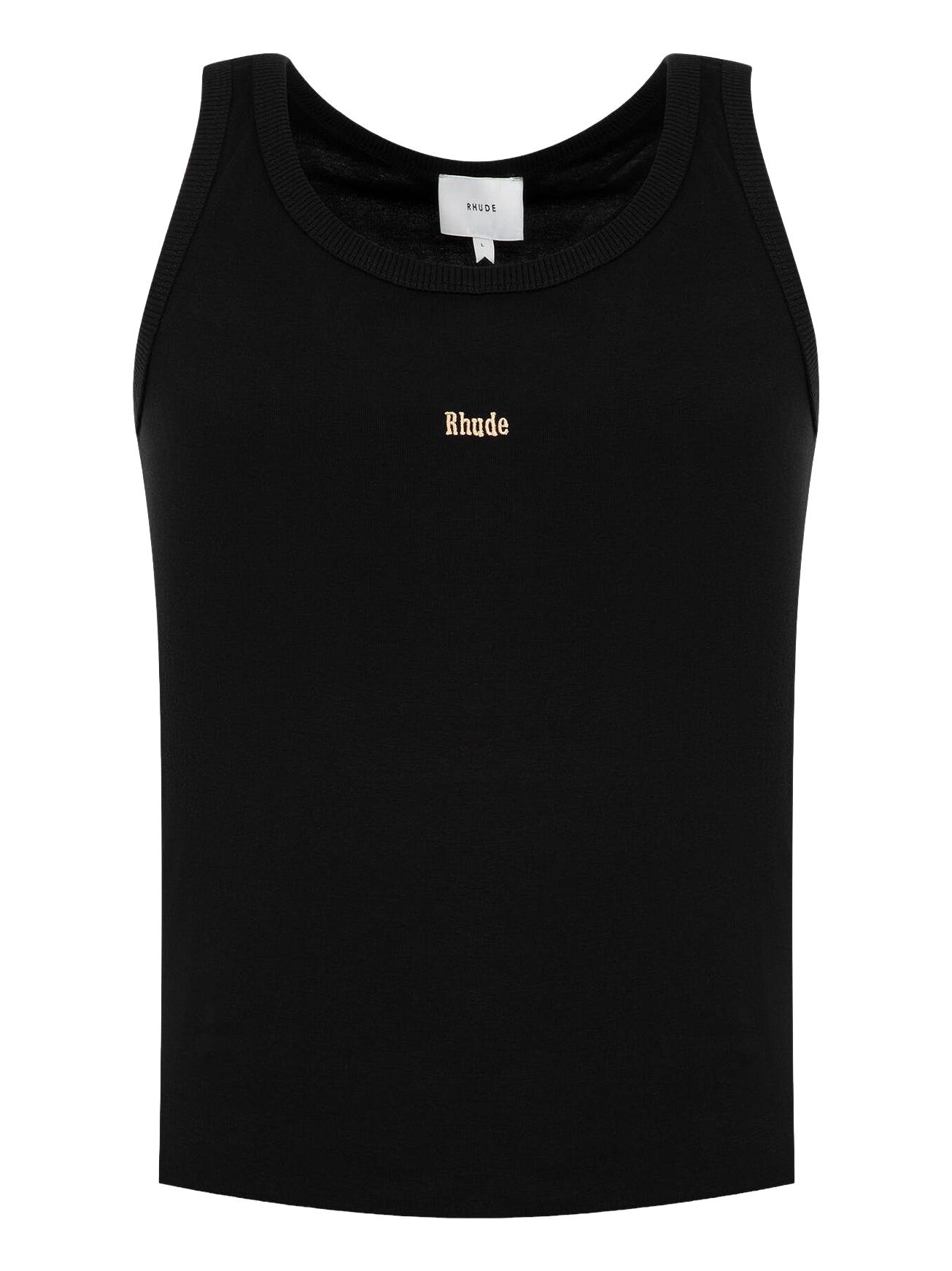 MAISON KITSUNÉ Maison Kitsuné Ribbed Logo Tank Top