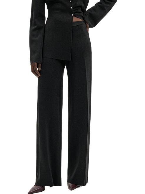 MALINA Malina Metallic Milano Knitted Wide-Leg Trousers