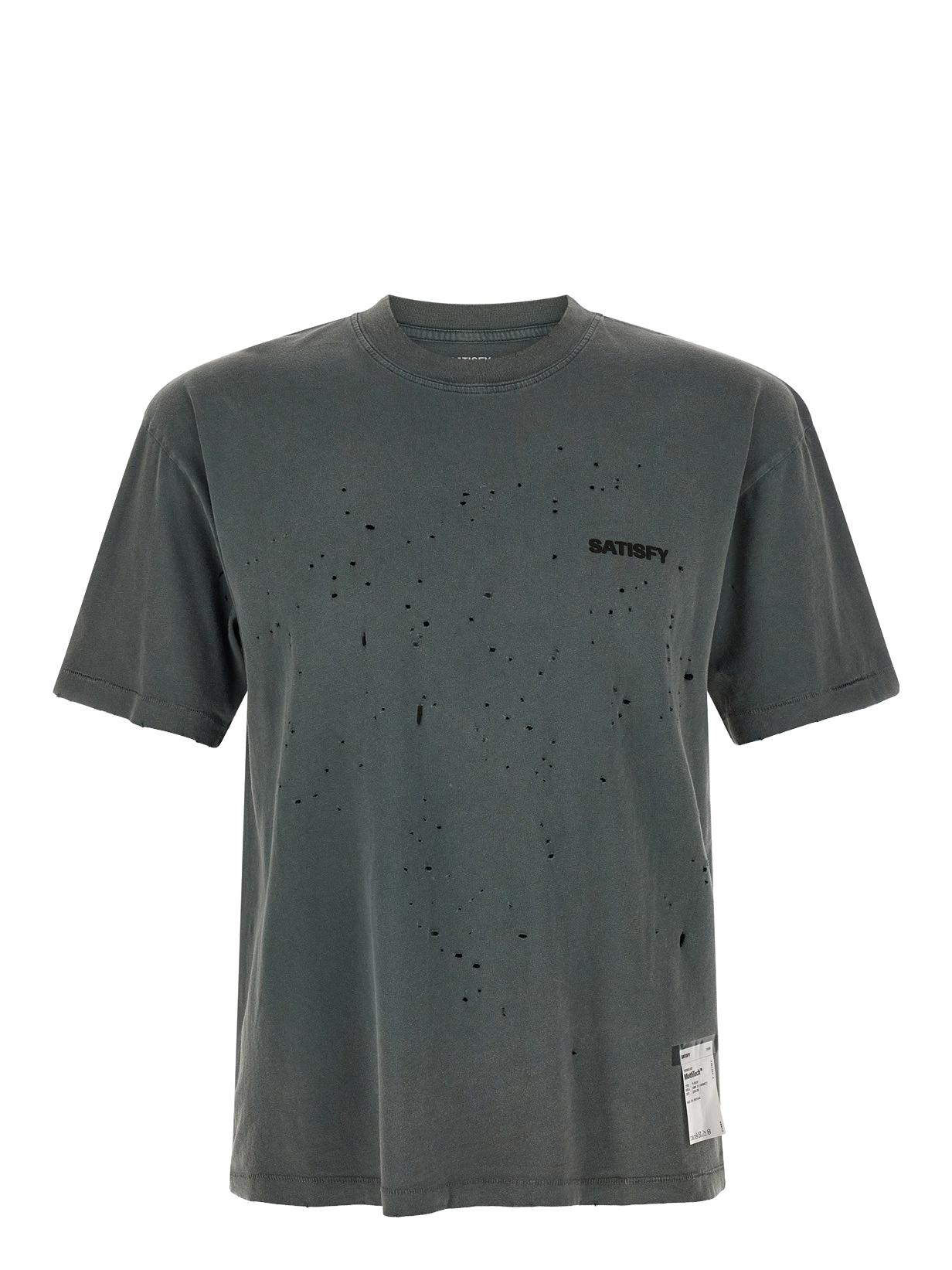 SATISFY mothtech distressed t-shirt