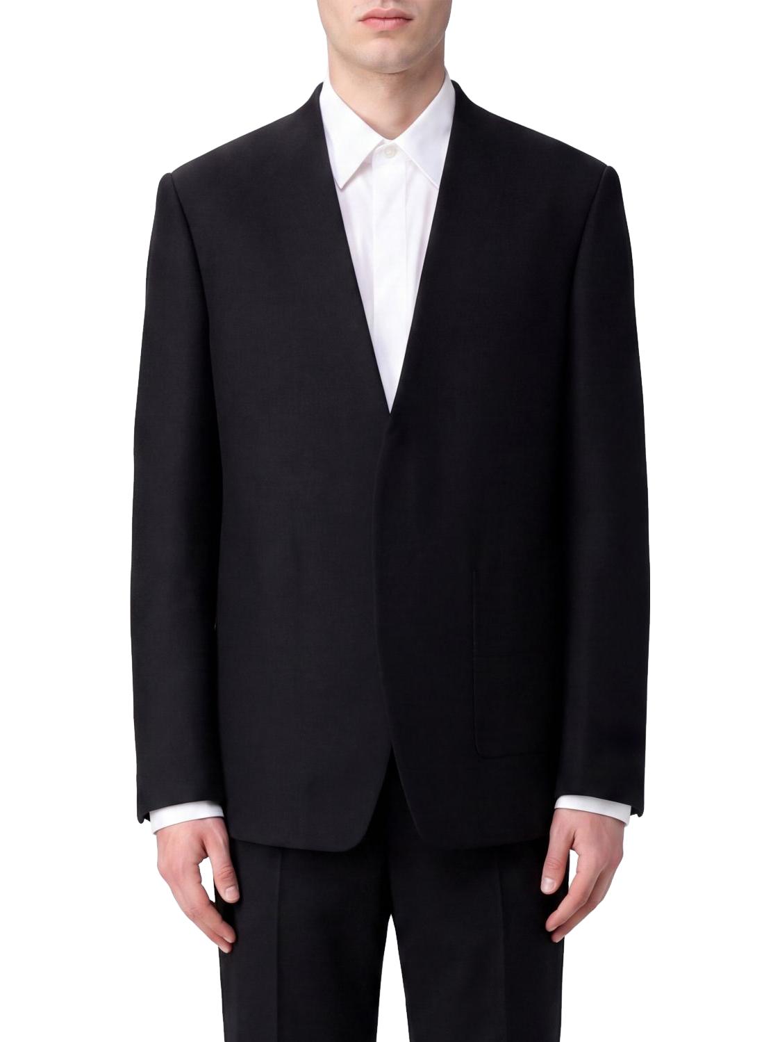 MAISON MARGIELA Maison Margiela Open-Front Blazer in Pure Virgin Wool