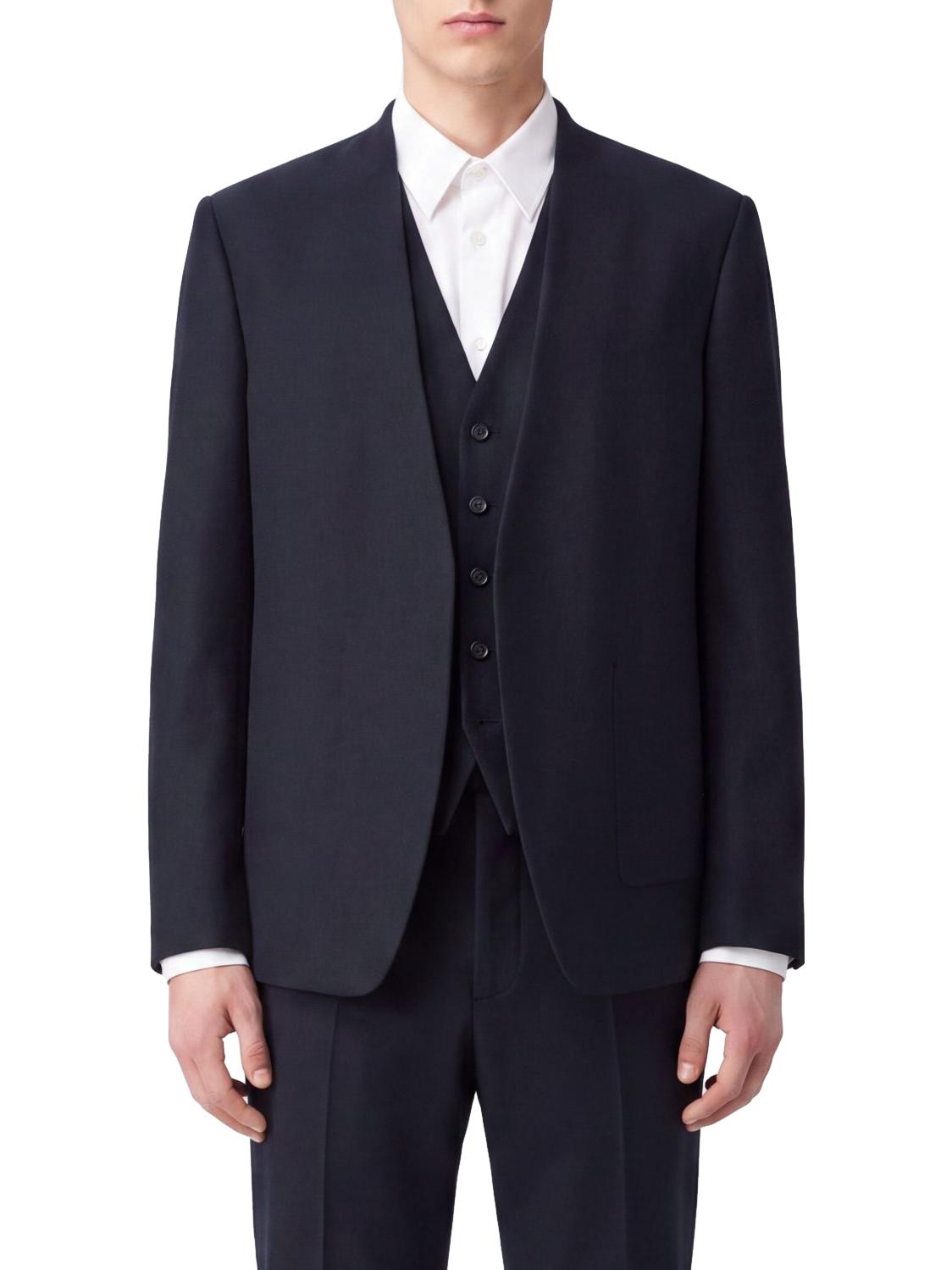 MAISON MARGIELA Maison Margiela Open-Front Blazer in Pure Virgin Wool