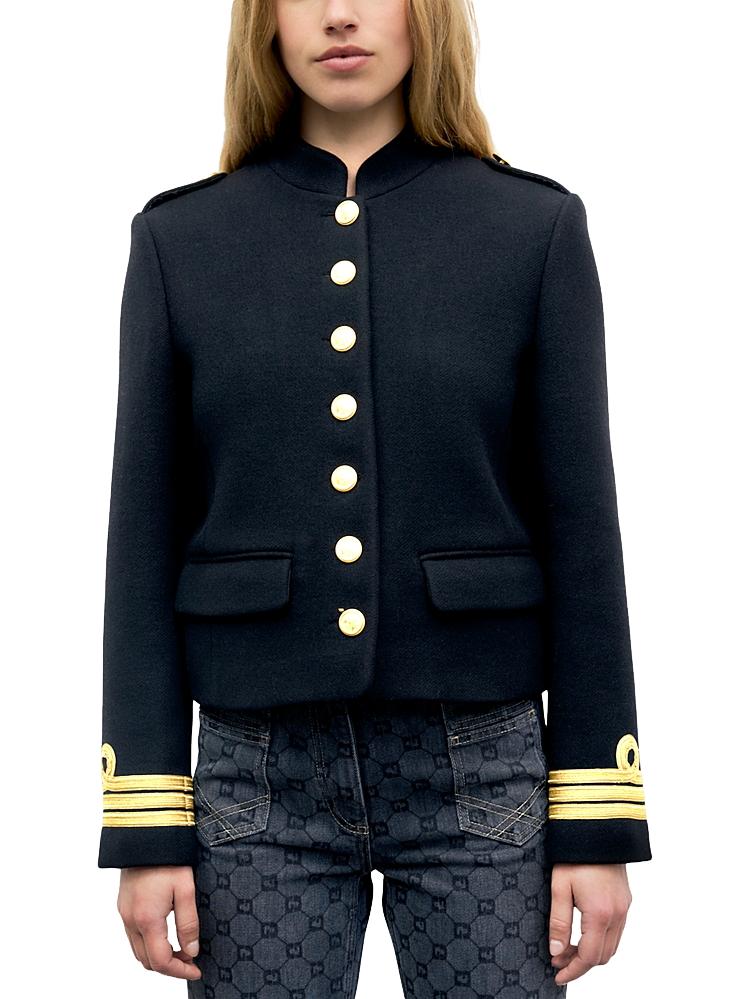 GERARD DAREL Gerard Darel Joslyn Military Button Front Jacket