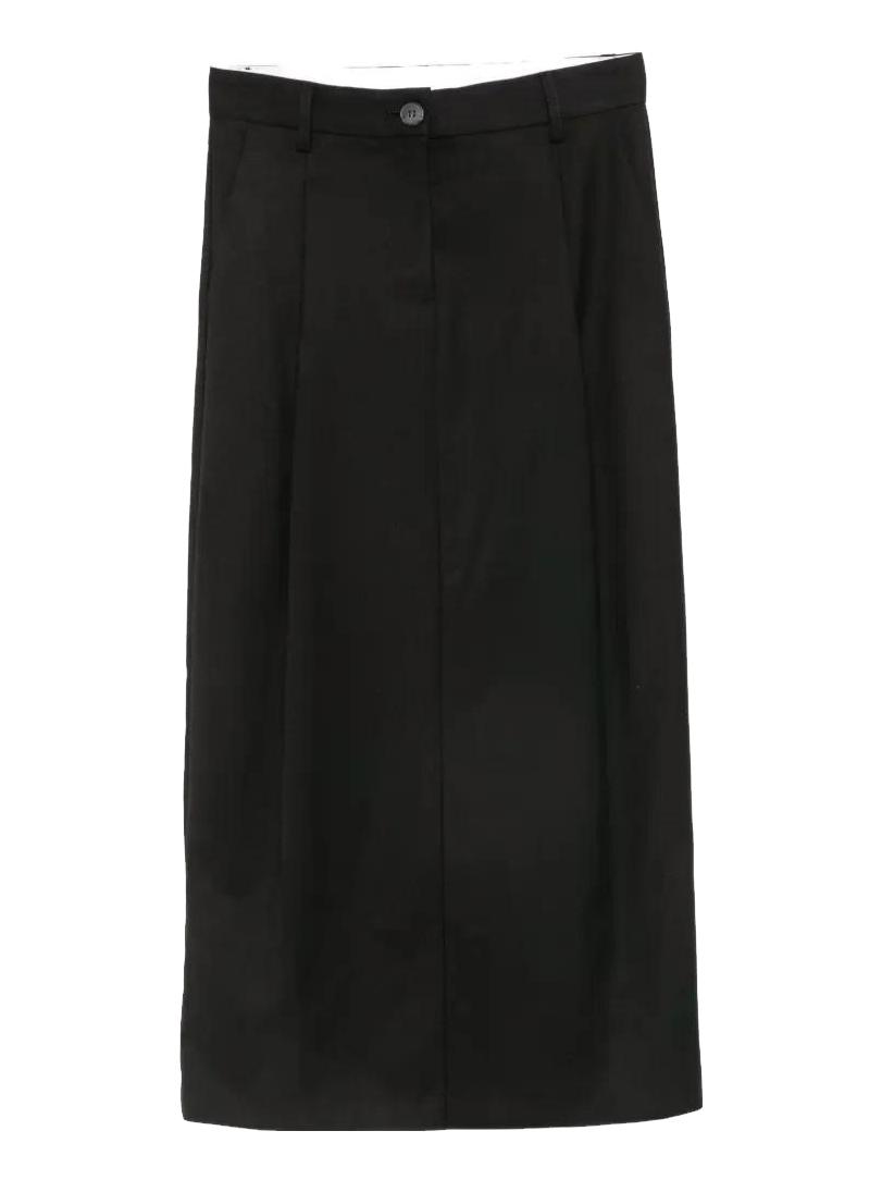COURREGES Courreges Satin Shirt with Two Patch Pockets and Asymmetrical Hem