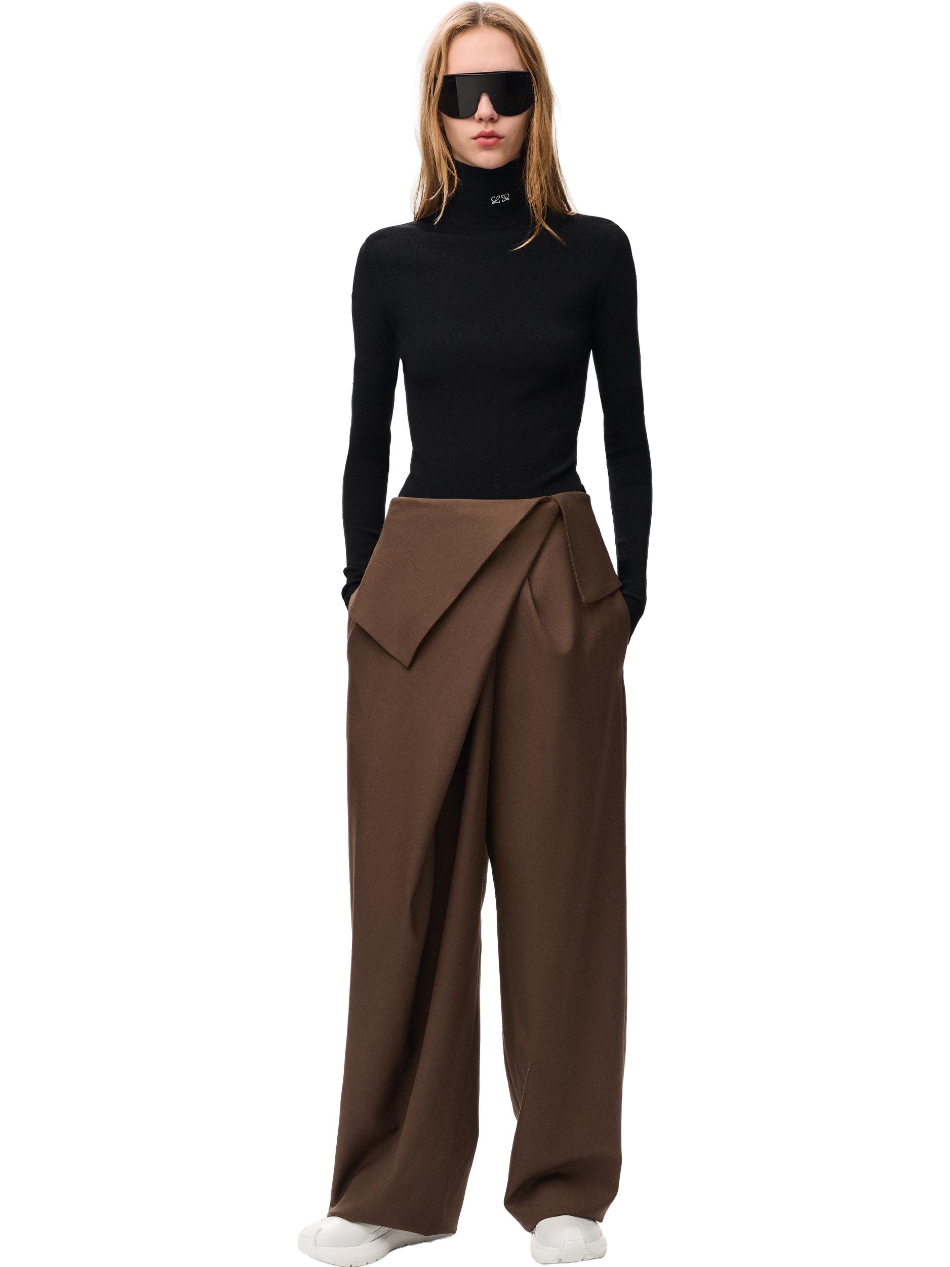 LOEWE LOEWE Draped Wool Trousers