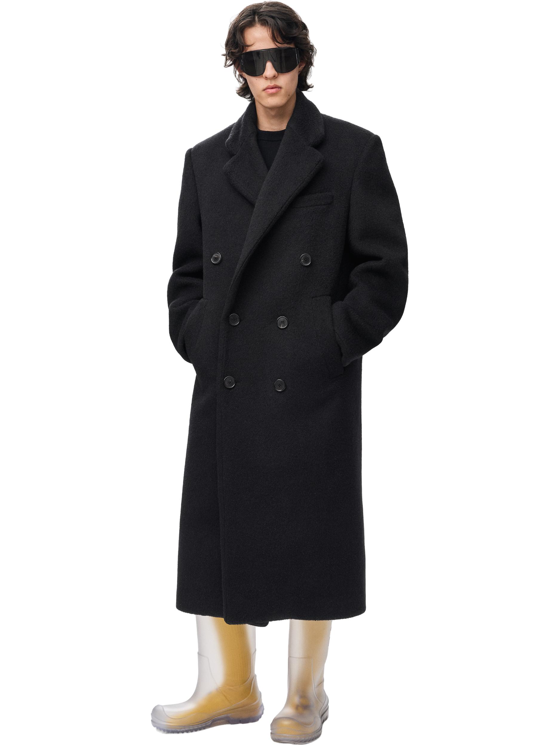 LOEWE LOEWE Double-Breasted Wool Blend Coat
