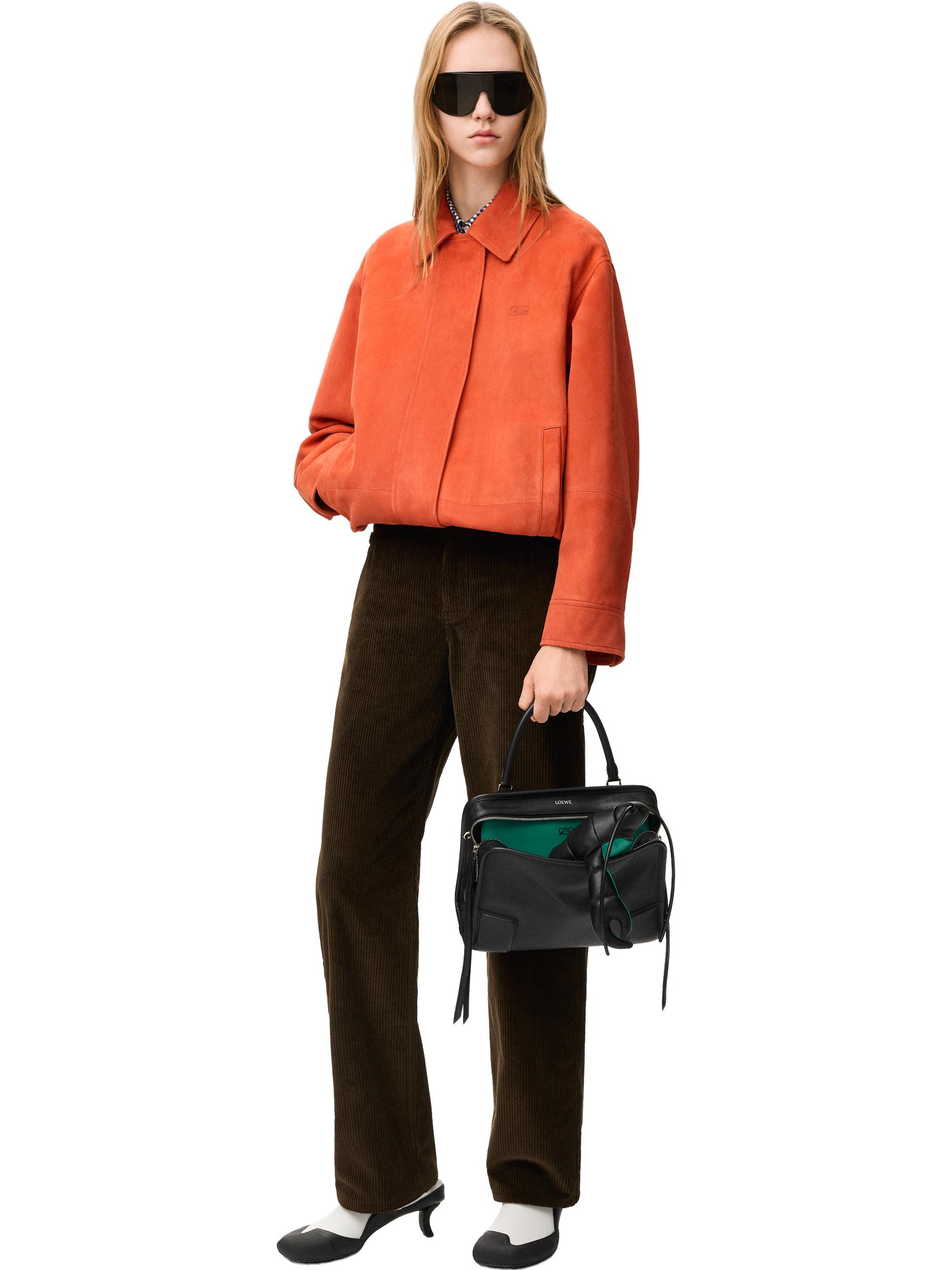 LOEWE LOEWE Suede Lambskin Drawstring Jacket