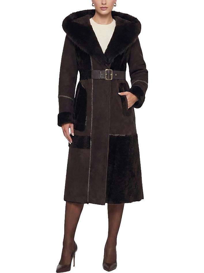 OVERLAND Overland Jack Frost Leather Coat with Shearling Lining