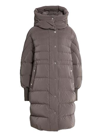 MOORER MOORER Quilted Down Coat with Detachable Hood