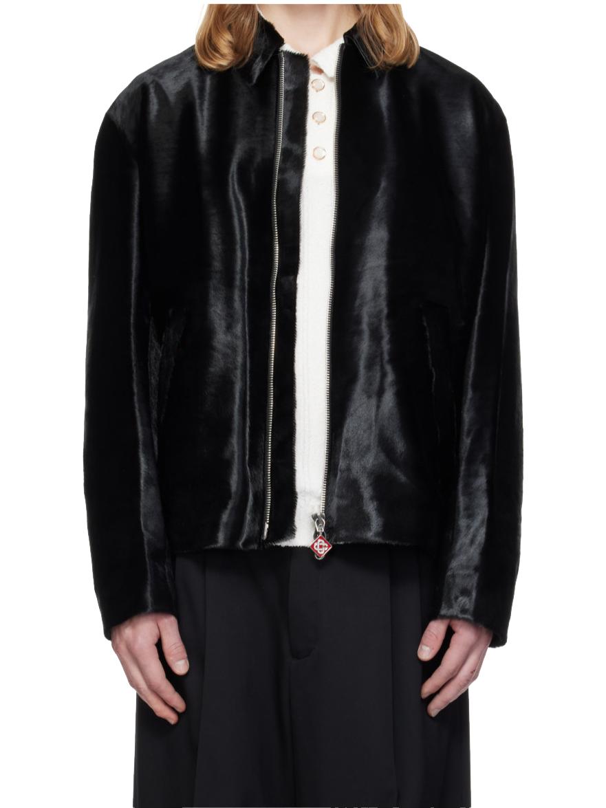 CASABLANCA CASABLANCA Fur Zip-Up Jacket