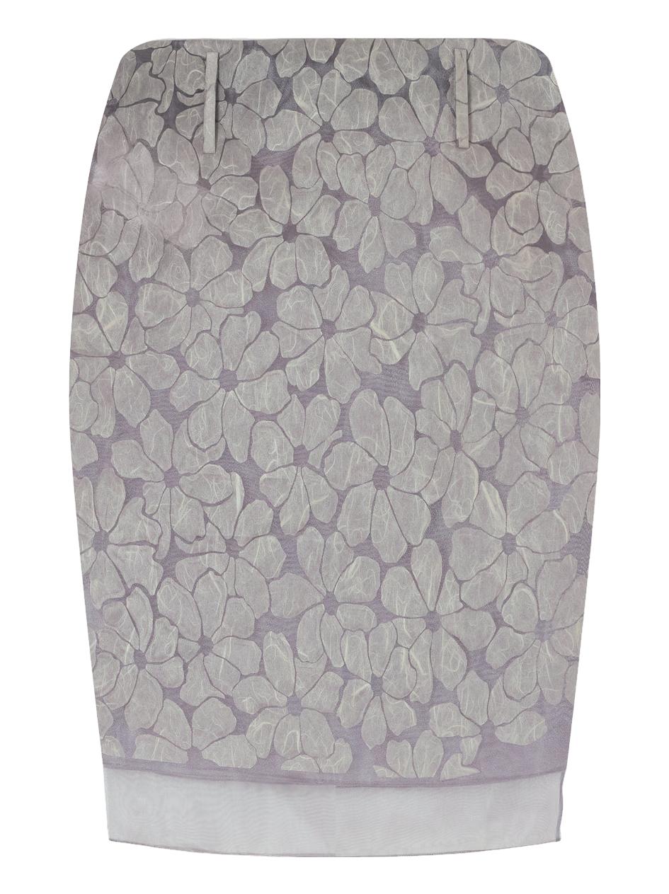 MARNI Marni Tiered Floral-Appliquéd Organza Midi Skirt