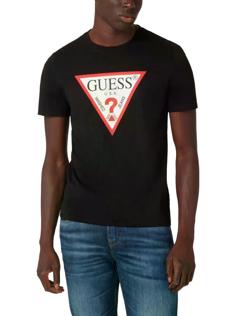 GUESS GUESS USA Logo Print Drawstring Track Shorts