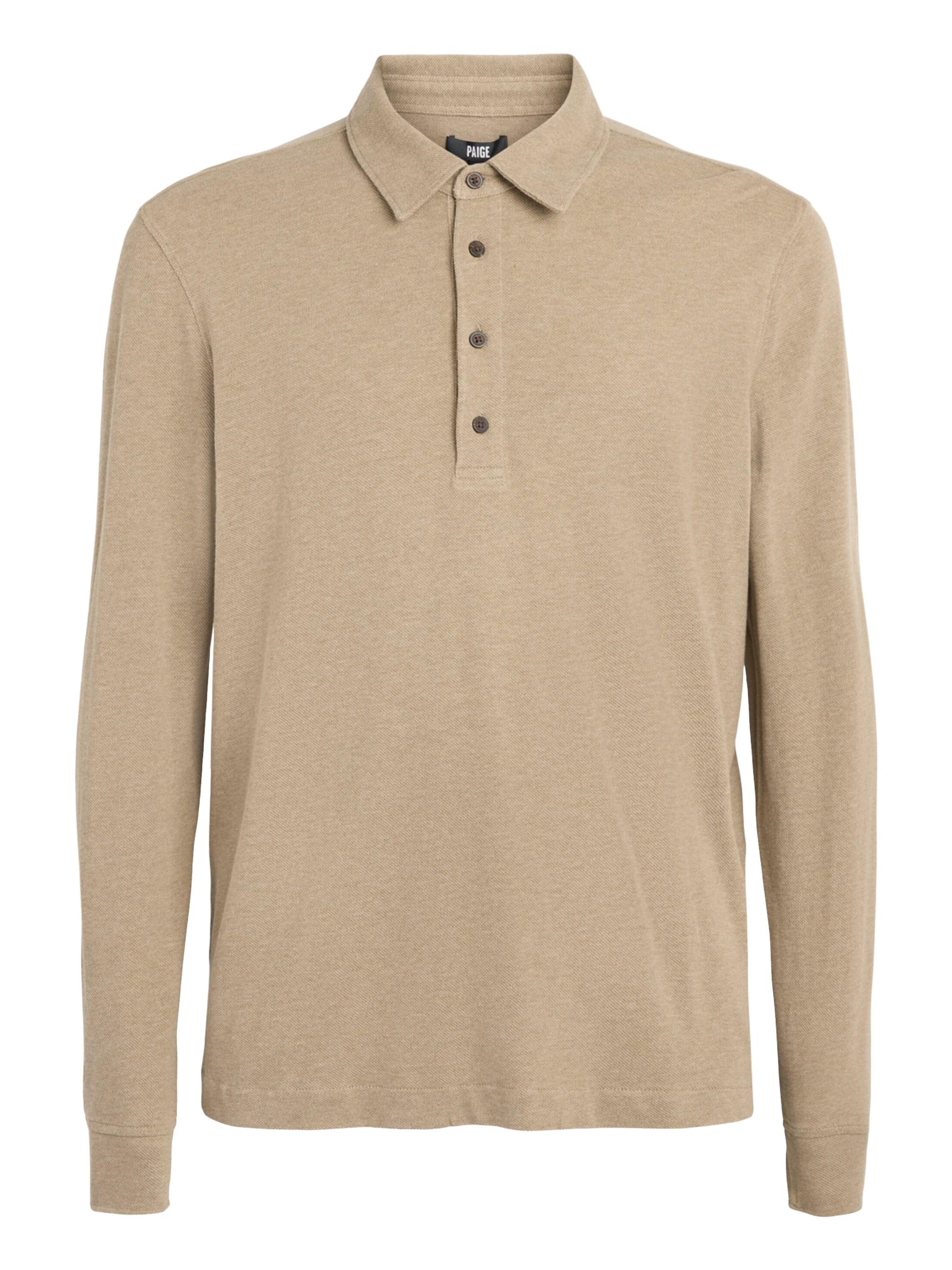 PAIGE cotton ballard long-sleeve polo shirt