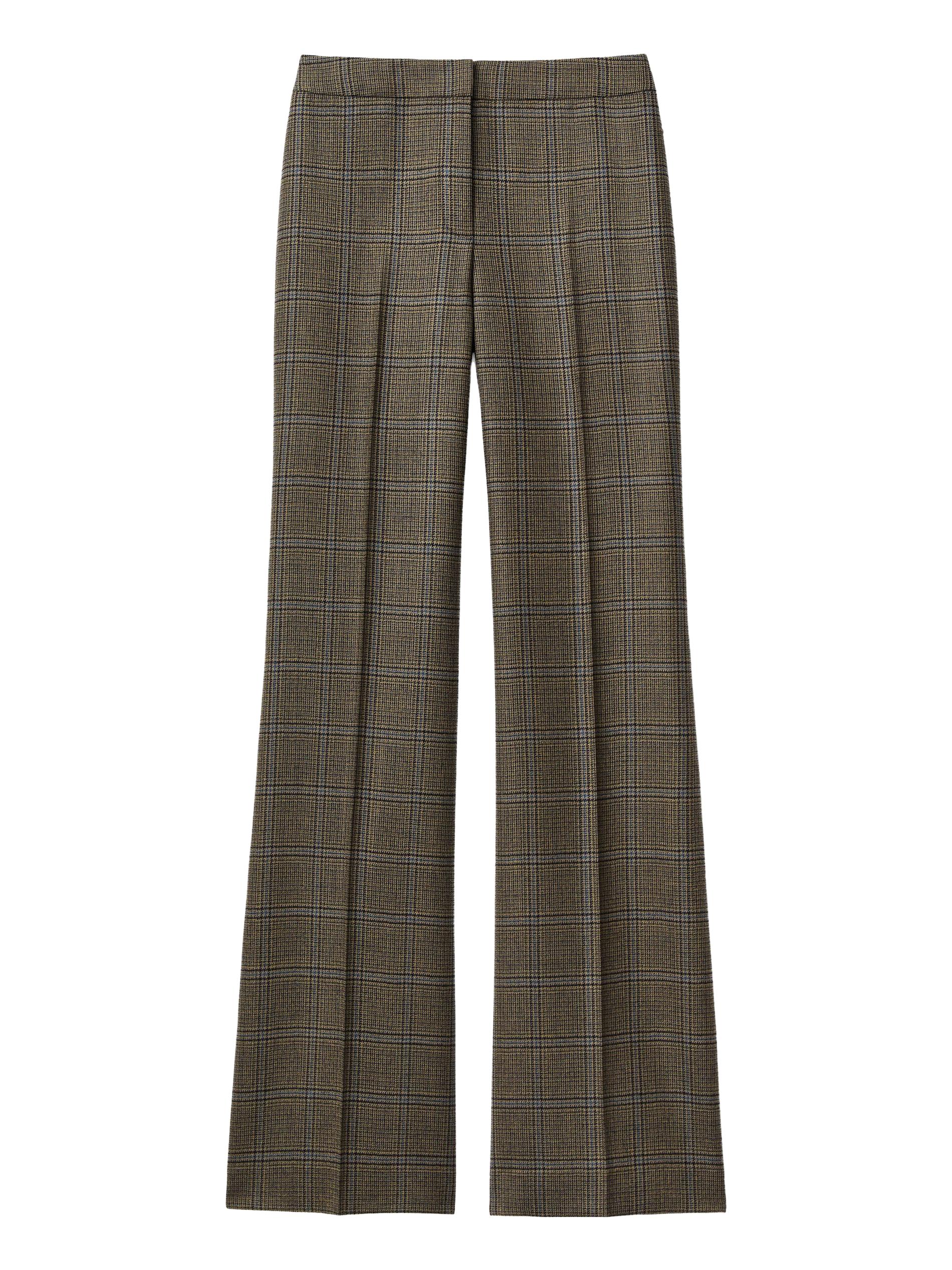 LAFAYETTE 148 NEW YORK Lafayette 148 Glen Plaid Wool Flare Trousers