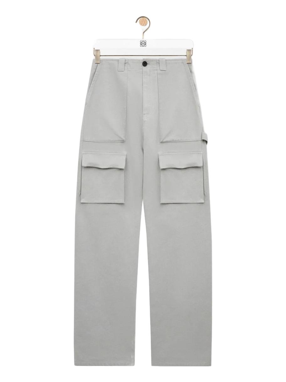 LOEWE Loewe Cargo Trousers in Cotton with Wire-Trimmed Pockets