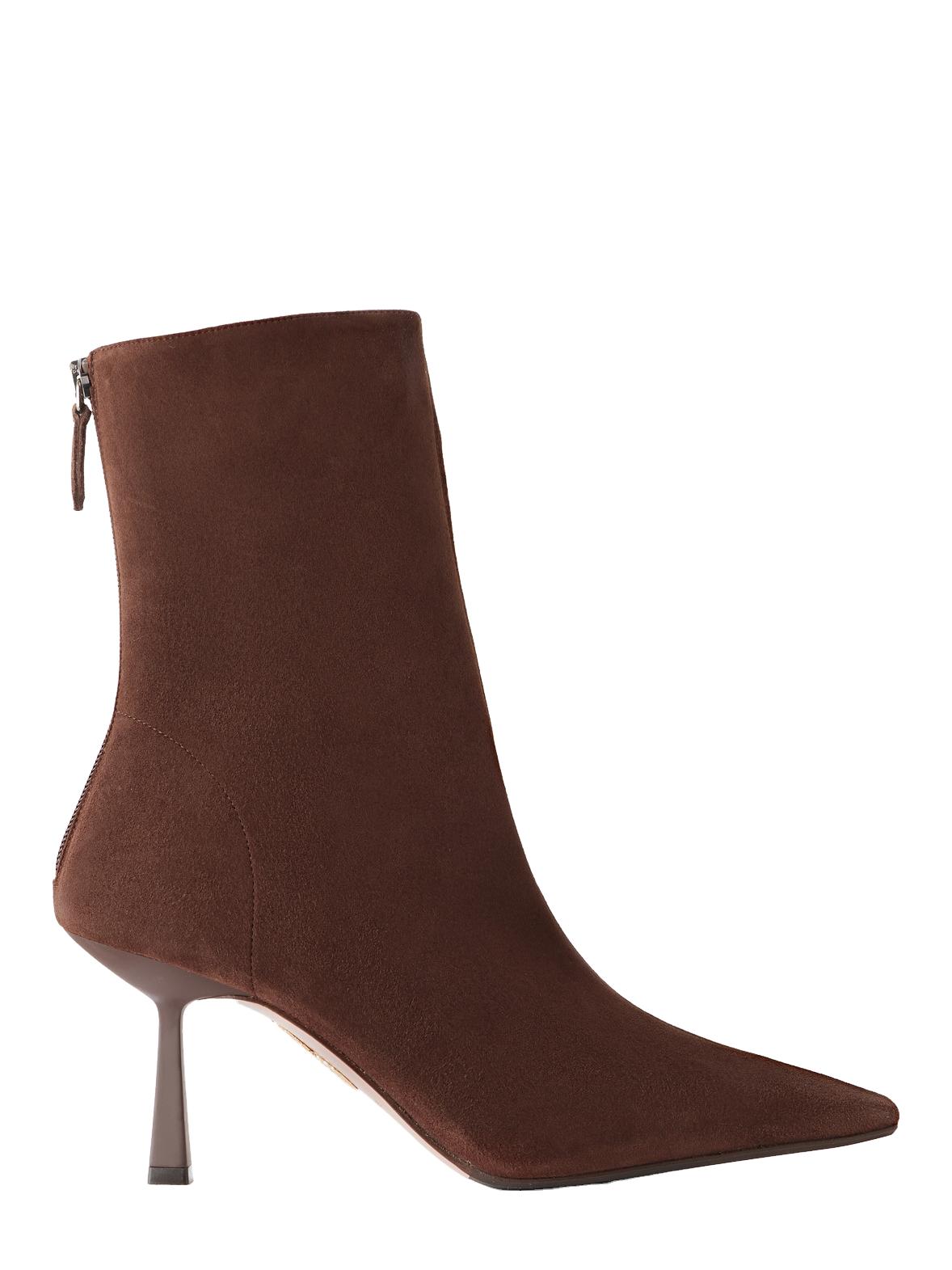 AQUAZZURA AQUAZZURA Sentier 75 Suede Ankle Boots